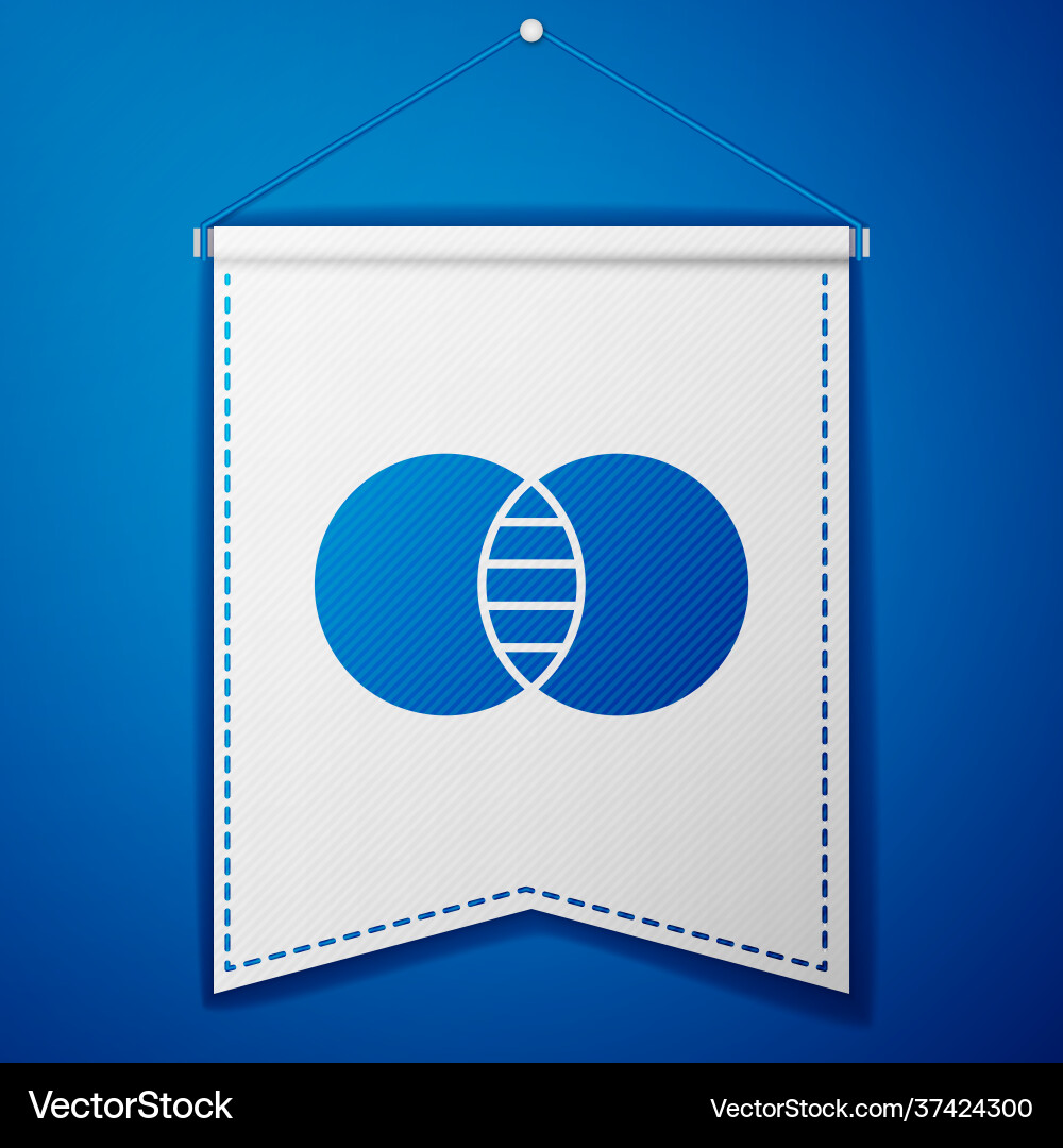 Blue mathematics sets a and b icon isolated Vector Image