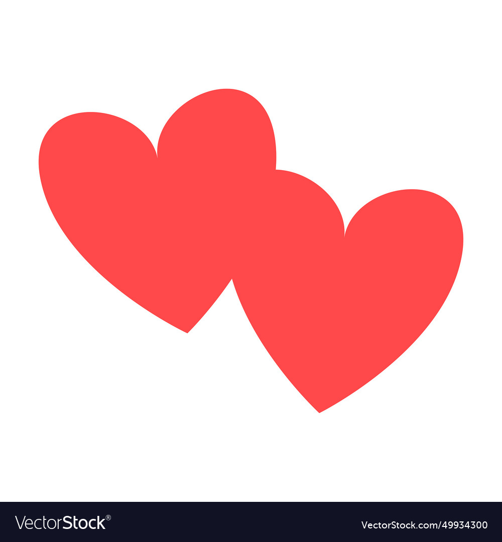 Heart shape clipart element valentines day Vector Image