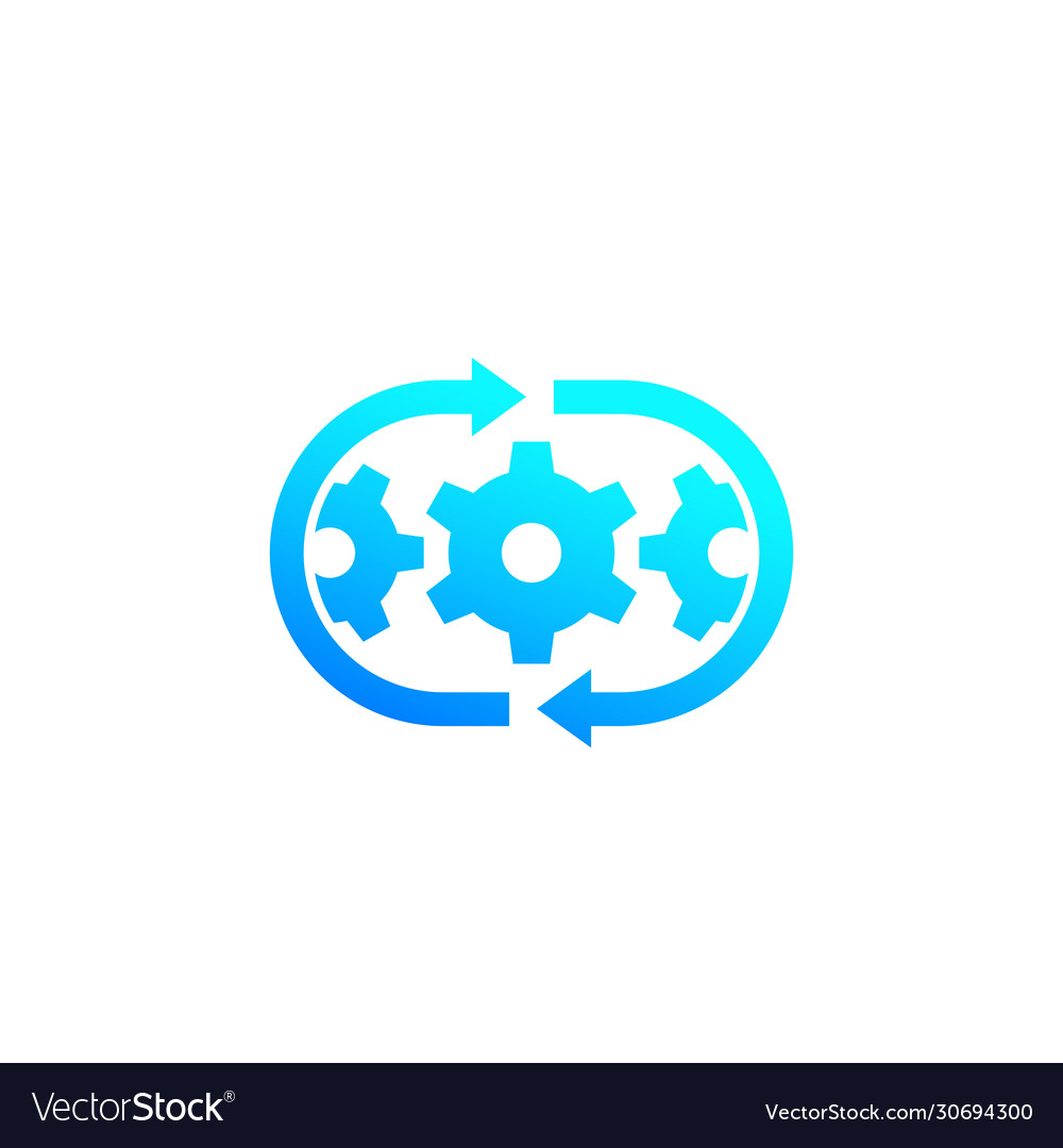 Optimization process operations icon Royalty Free Vector