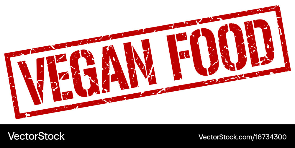 Vegan food stamp Royalty Free Vector Image - VectorStock
