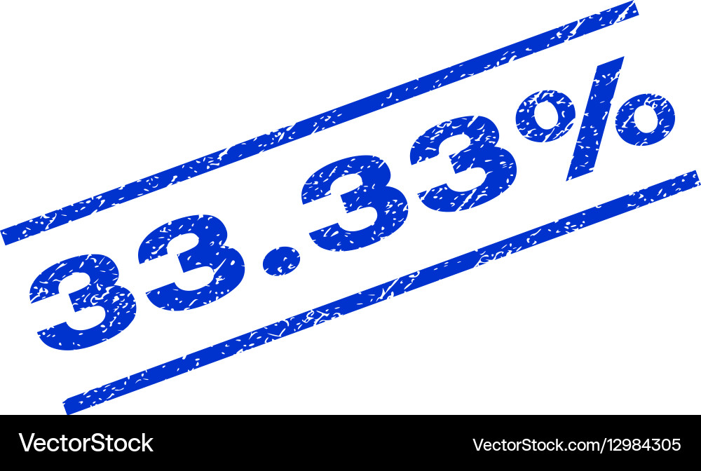 3333 percent watermark stamp Royalty Free Vector Image