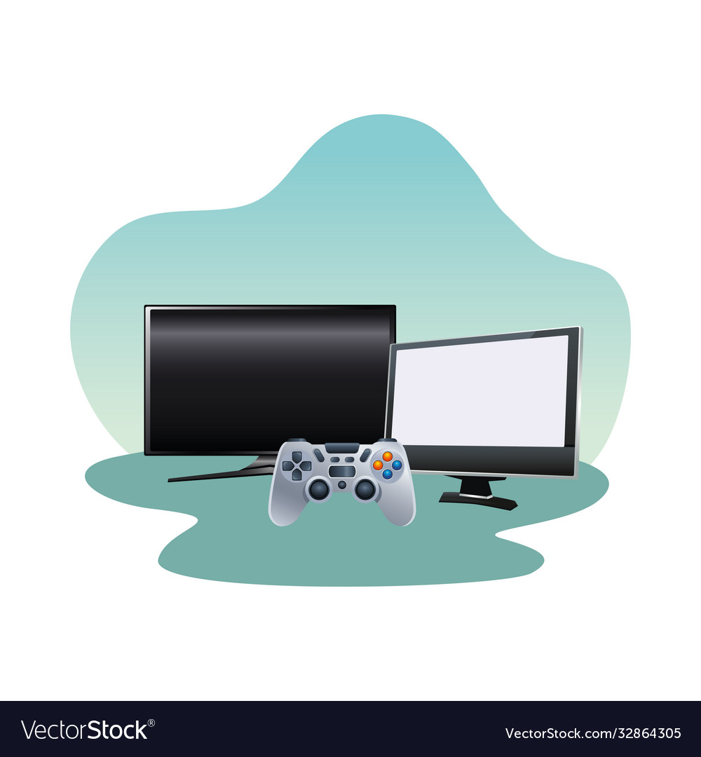 Computer monitors displays with video game control