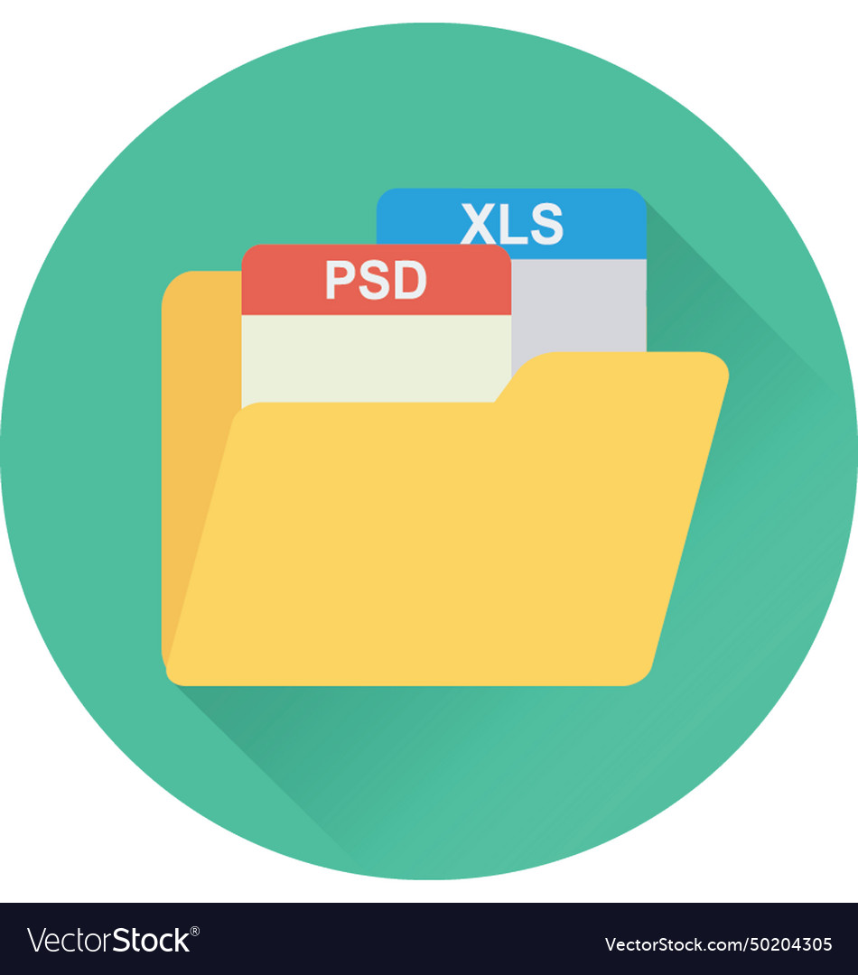 Ordner Icon Lizenzfreies Vektorbild - VectorStock