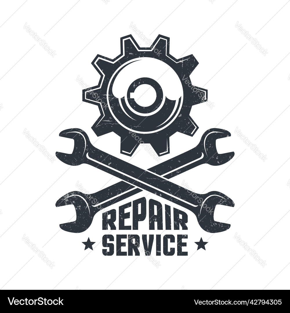 Mechanical repair workshop Royalty Free Vector Image