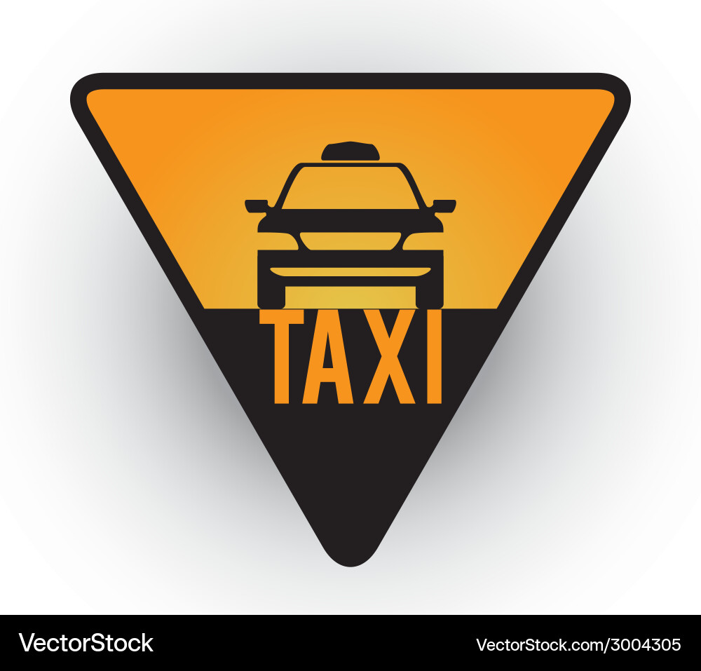 Taxi design over white background Royalty Free Vector Image