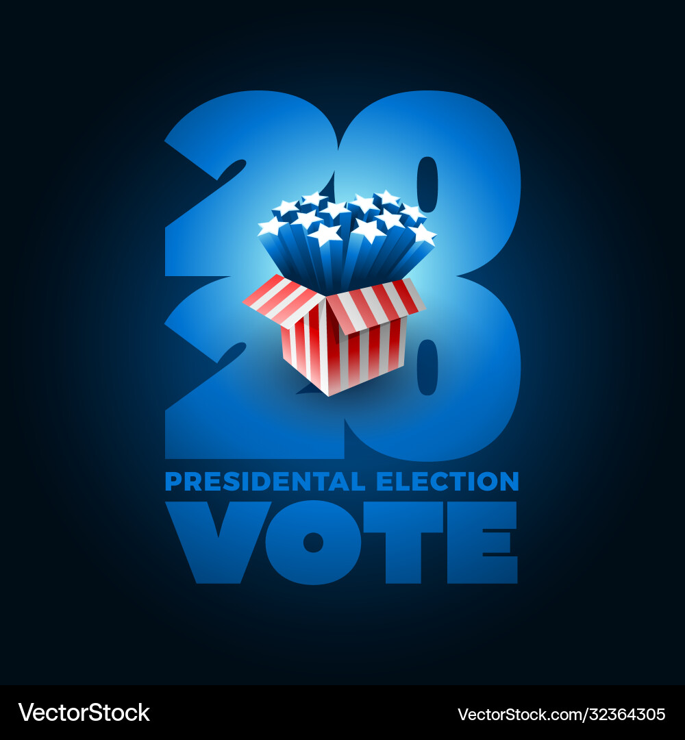 Vote 2020 in usa Royalty Free Vector Image - VectorStock