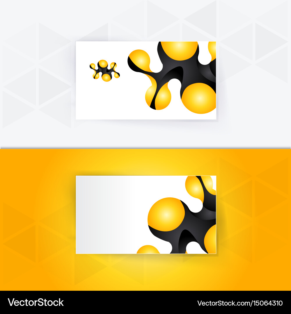 Abstract blank name card template for business Vector Image