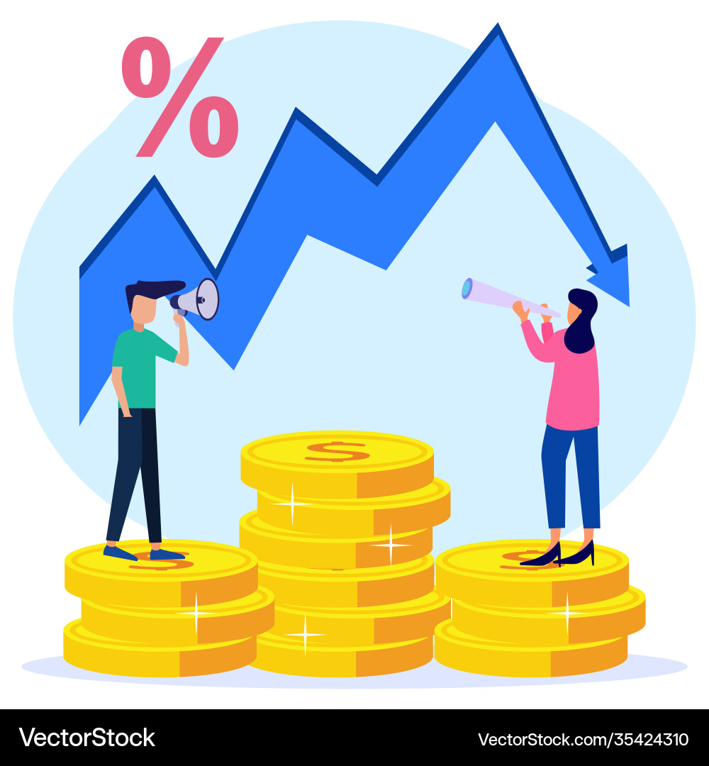 Graphic cartoon character discounts Royalty Free Vector
