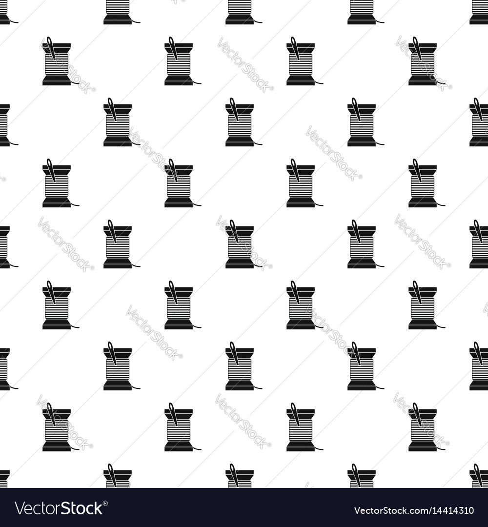 Needle and thread pattern Royalty Free Vector Image