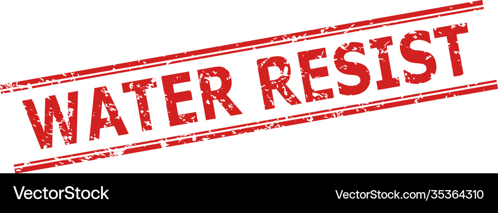 Water resist stamp seal with corroded texture Vector Image