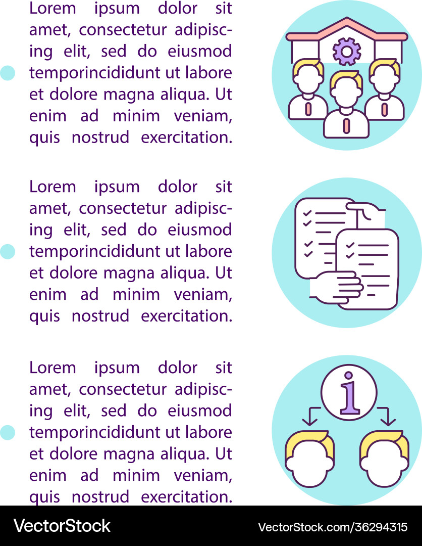 Employee orientation concept icon with text Vector Image