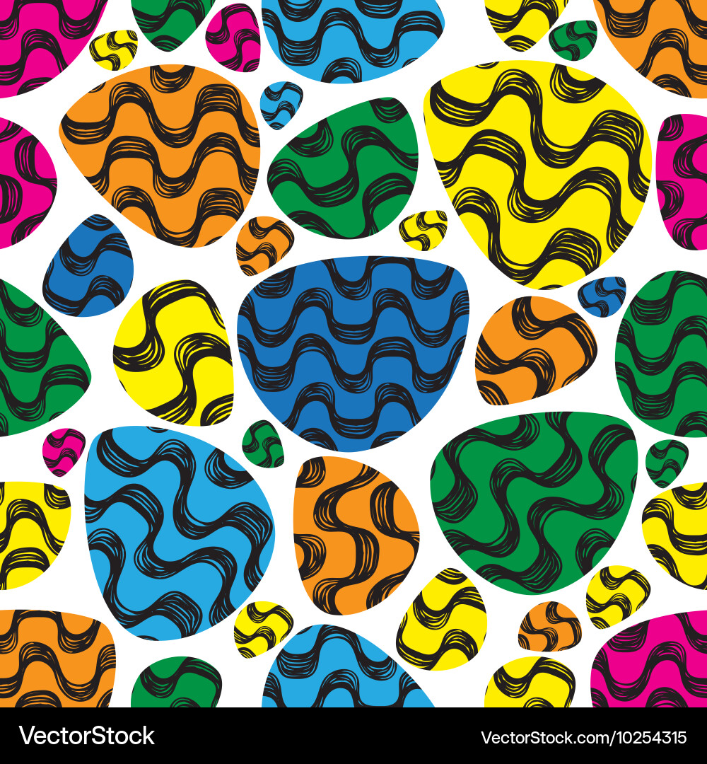 Ipanema beach pattern set Royalty Free Vector Image