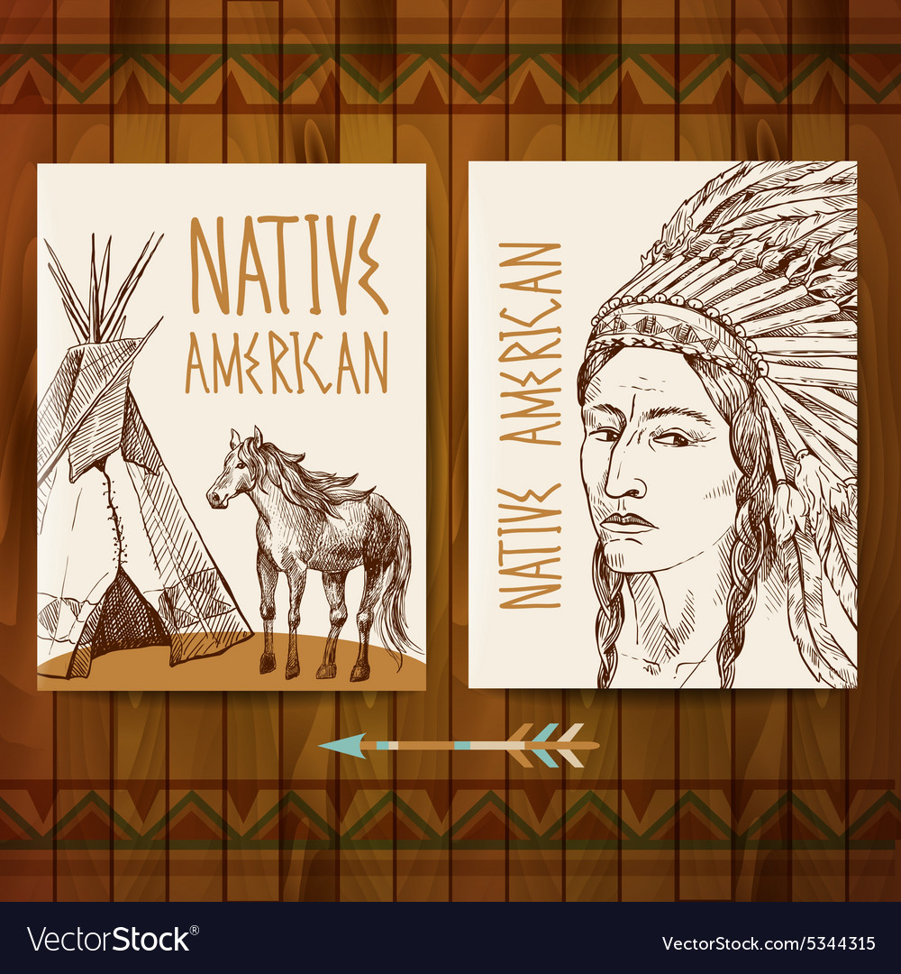 Native american Royalty Free Vector Image - VectorStock