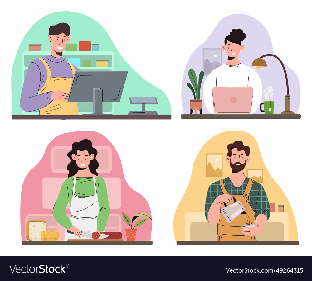 People of different professions set Royalty Free Vector People of different professions set Royalty Free Vector