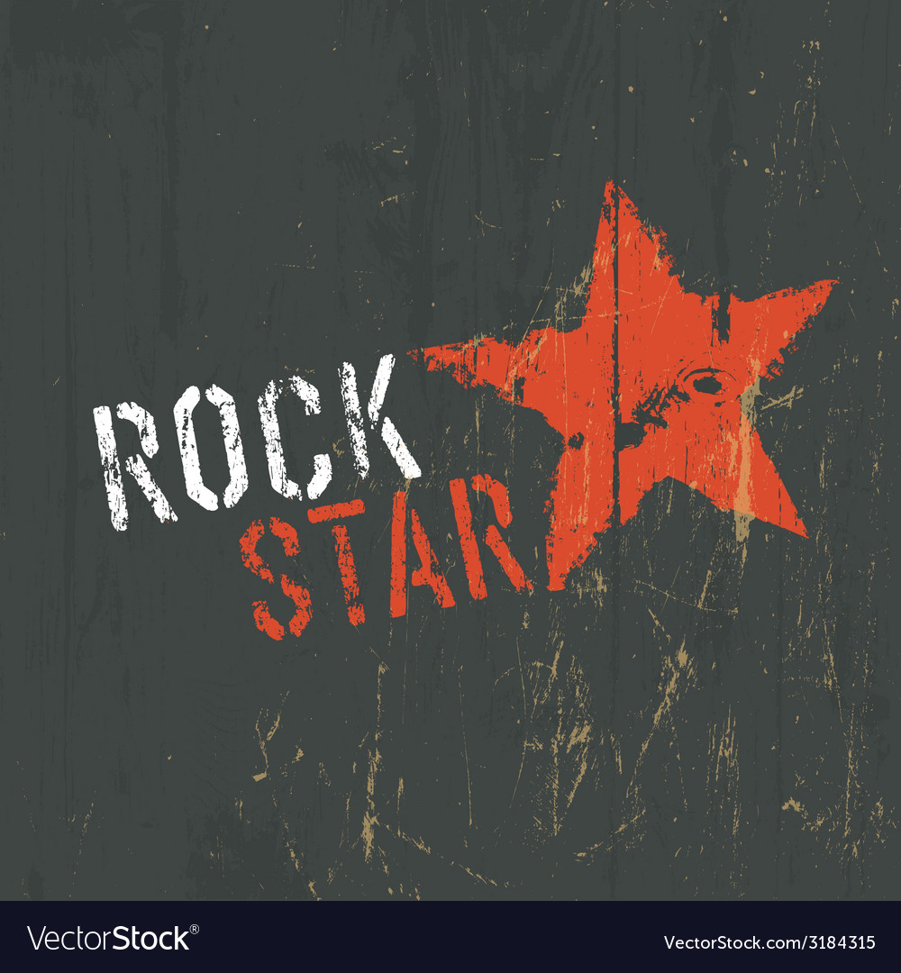 Rock star poster Royalty Free Vector Image - VectorStock