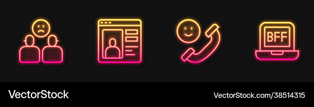 Set line incoming call on mobile complicated Vector Image