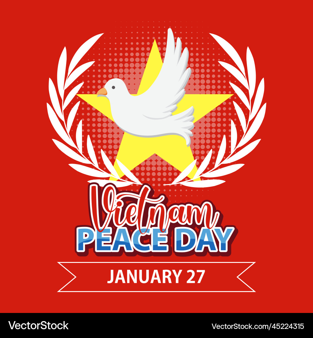 Vietnam peace day banner Royalty Free Vector Image