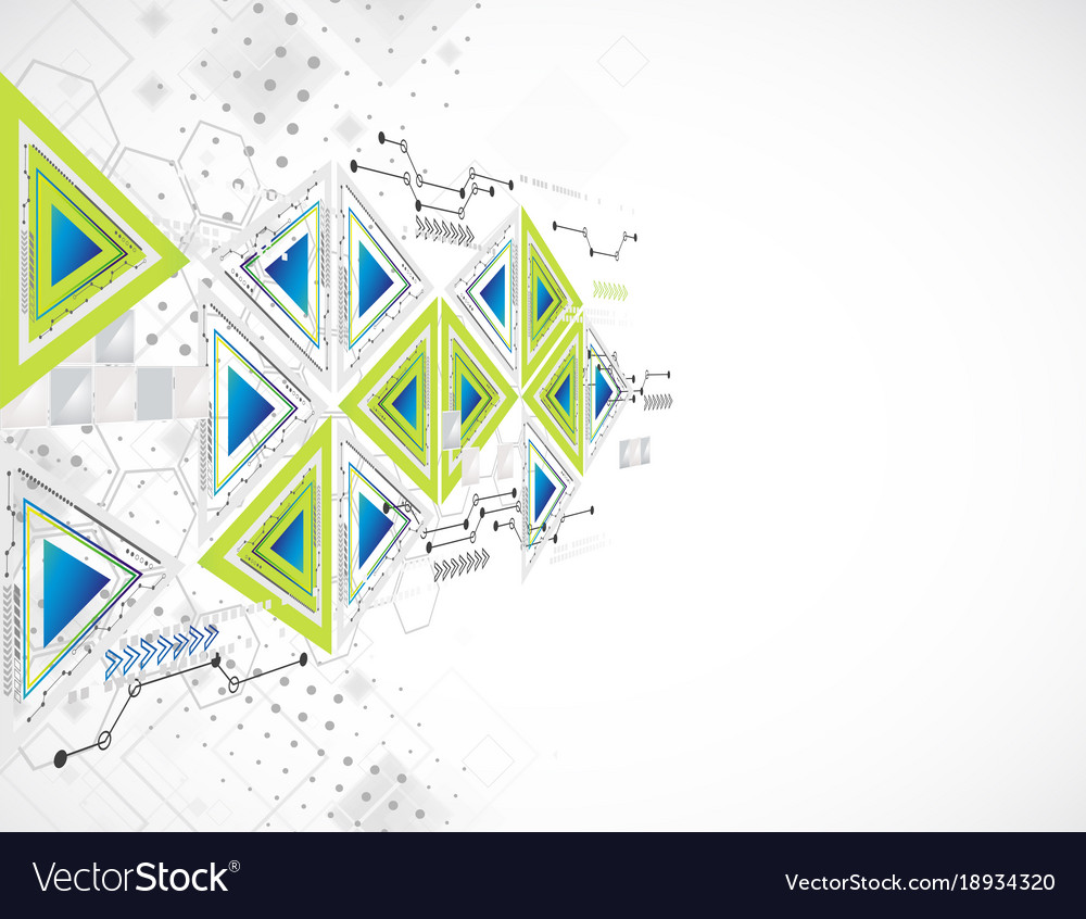 Abstract technology triangle background Royalty Free Vector