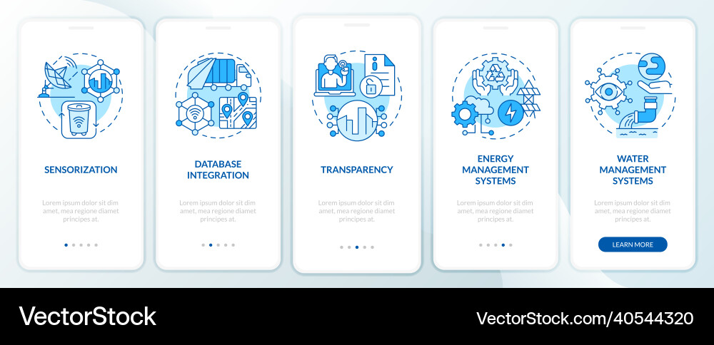 Digitalization of city infrastructure onboarding Vector Image