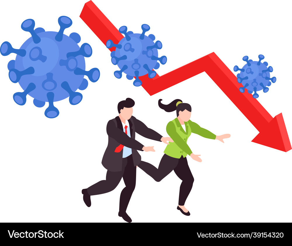 Global financial crisis concept Royalty Free Vector Image
