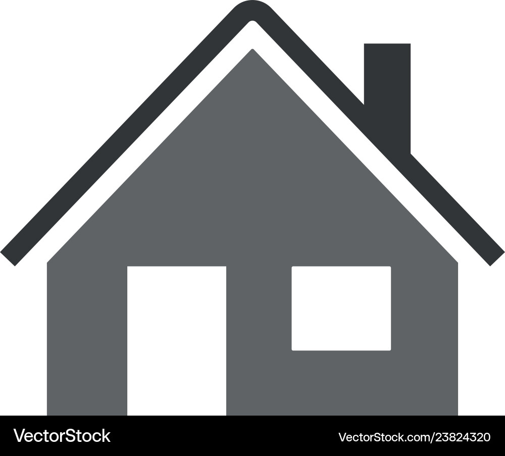 Home icon house estate Royalty Free Vector Image