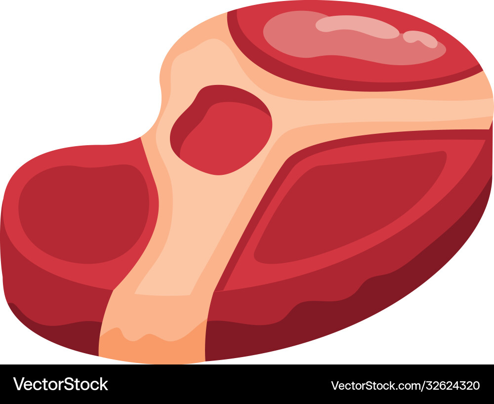 Meat cut detailed style icon Royalty Free Vector Image