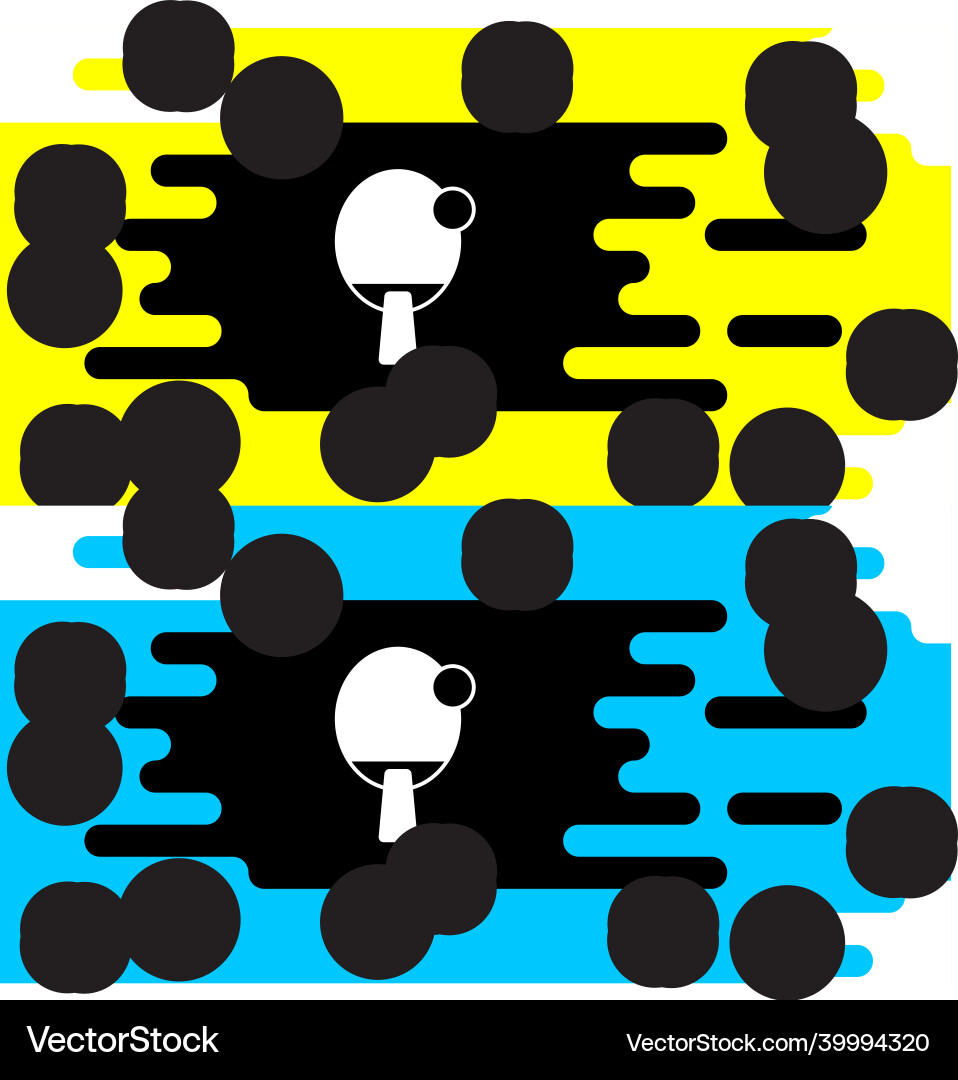 White racket for playing table tennis icon Vector Image