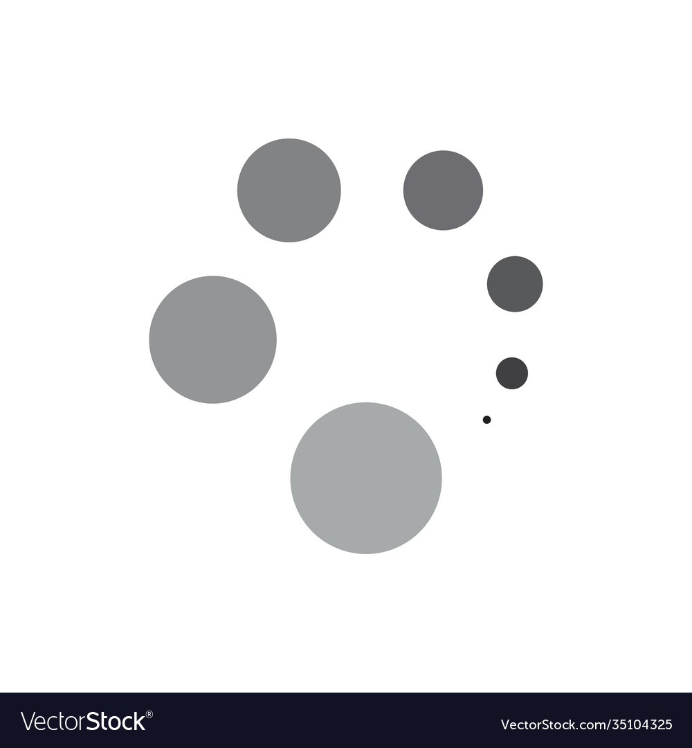Circle motion round objects logo Royalty Free Vector Image