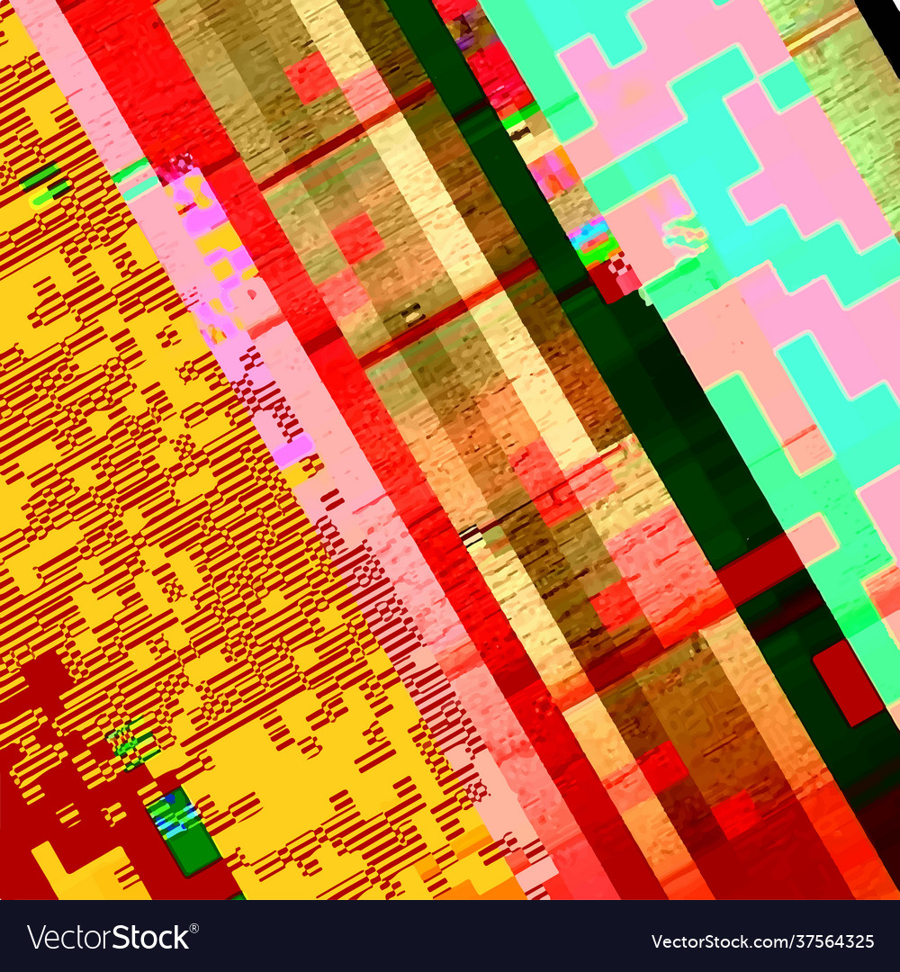 Glitch abstract background Royalty Free Vector Image