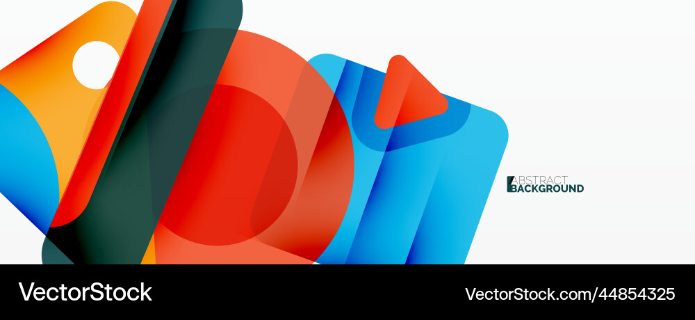 Line triangle square and circle primitive Vector Image