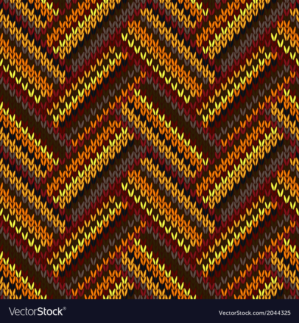 Seamless Knitted Pattern Royalty Free Vector Image