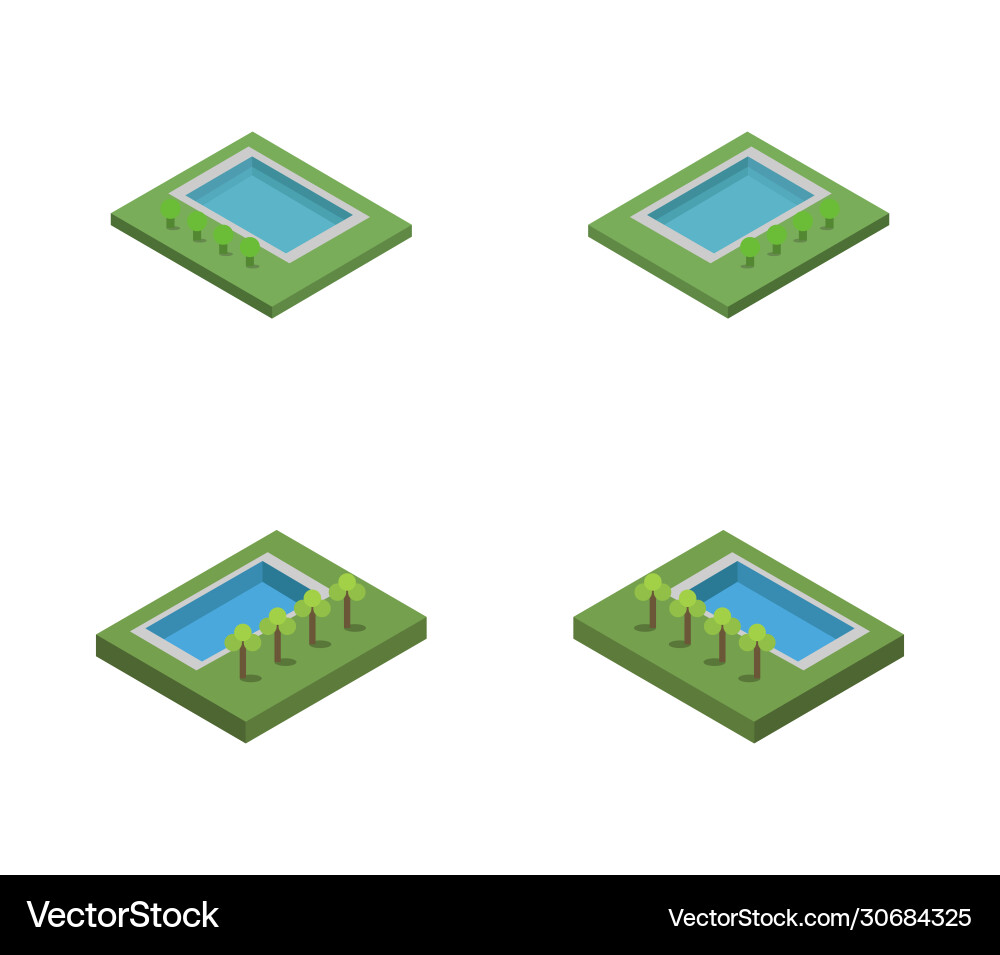 Swimming pool icon in on white background Vector Image