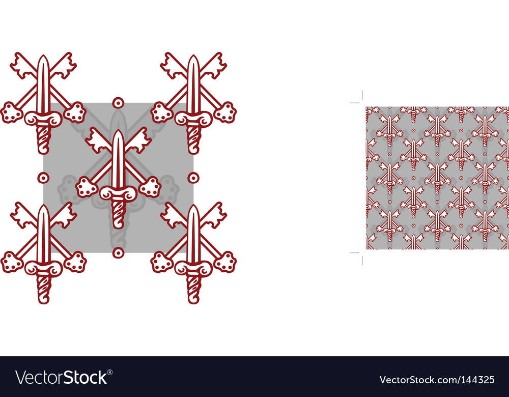 Sword pattern Royalty Free Vector Image - VectorStock