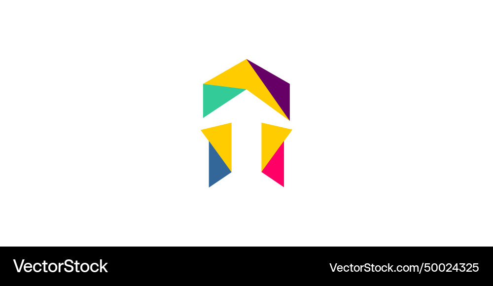 Unique and modern up logo design 6 Royalty Free Vector Image