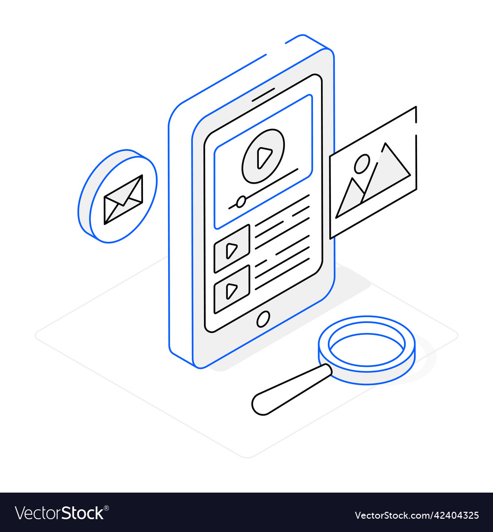 Video content Royalty Free Vector Image - VectorStock