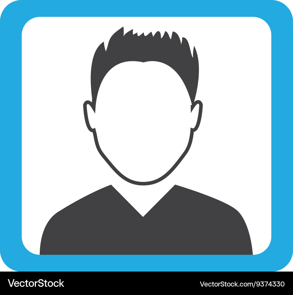 Avatar man and colorful square graphic Royalty Free Vector