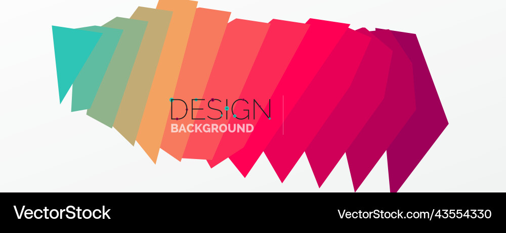 Background colorful shapes template wallpaper Vector Image