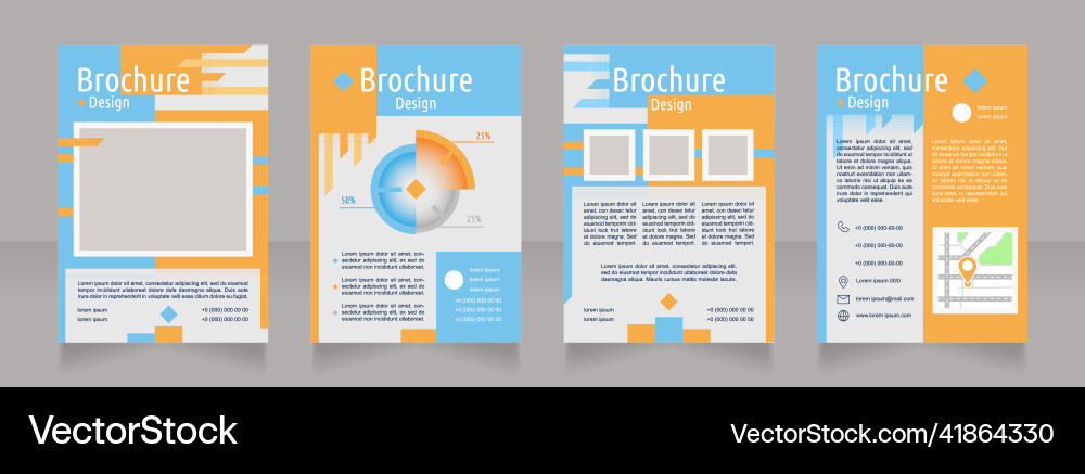 Brand envisioned future blank brochure design Vector Image