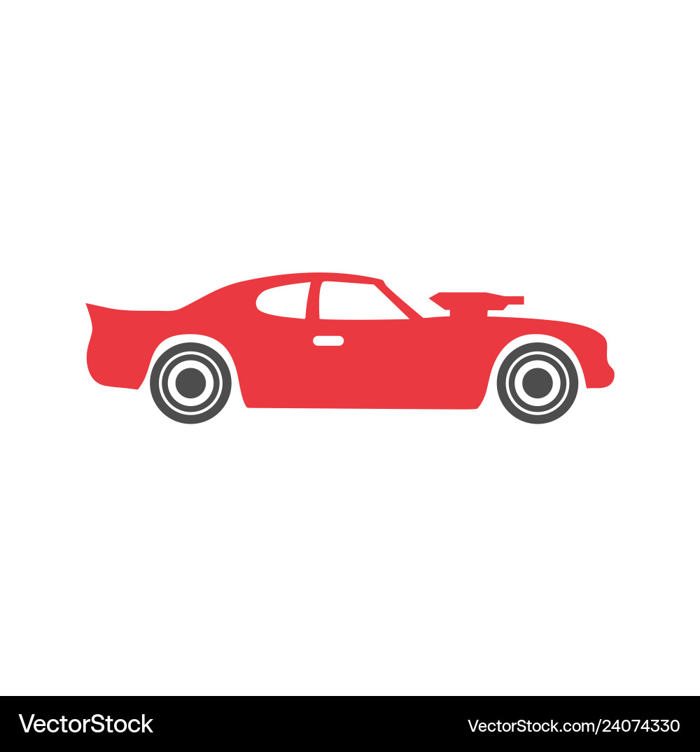 Car icon on background for graphic and web design Vector Image