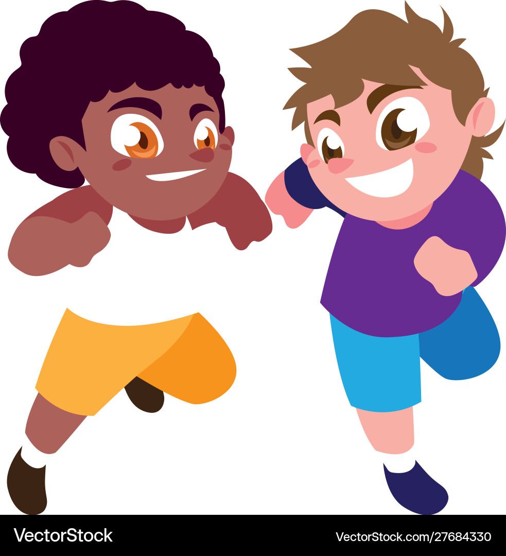 Isolated boys cartoons design Royalty Free Vector Image