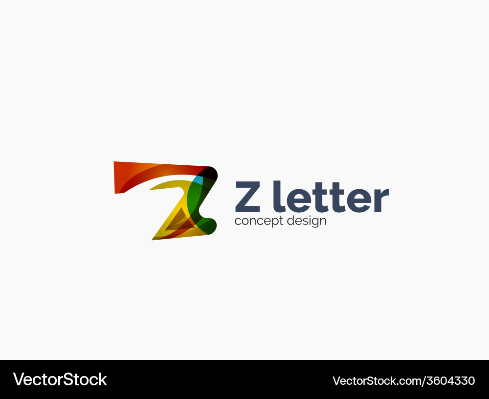 Modern company z letter logo Royalty Free Vector Image