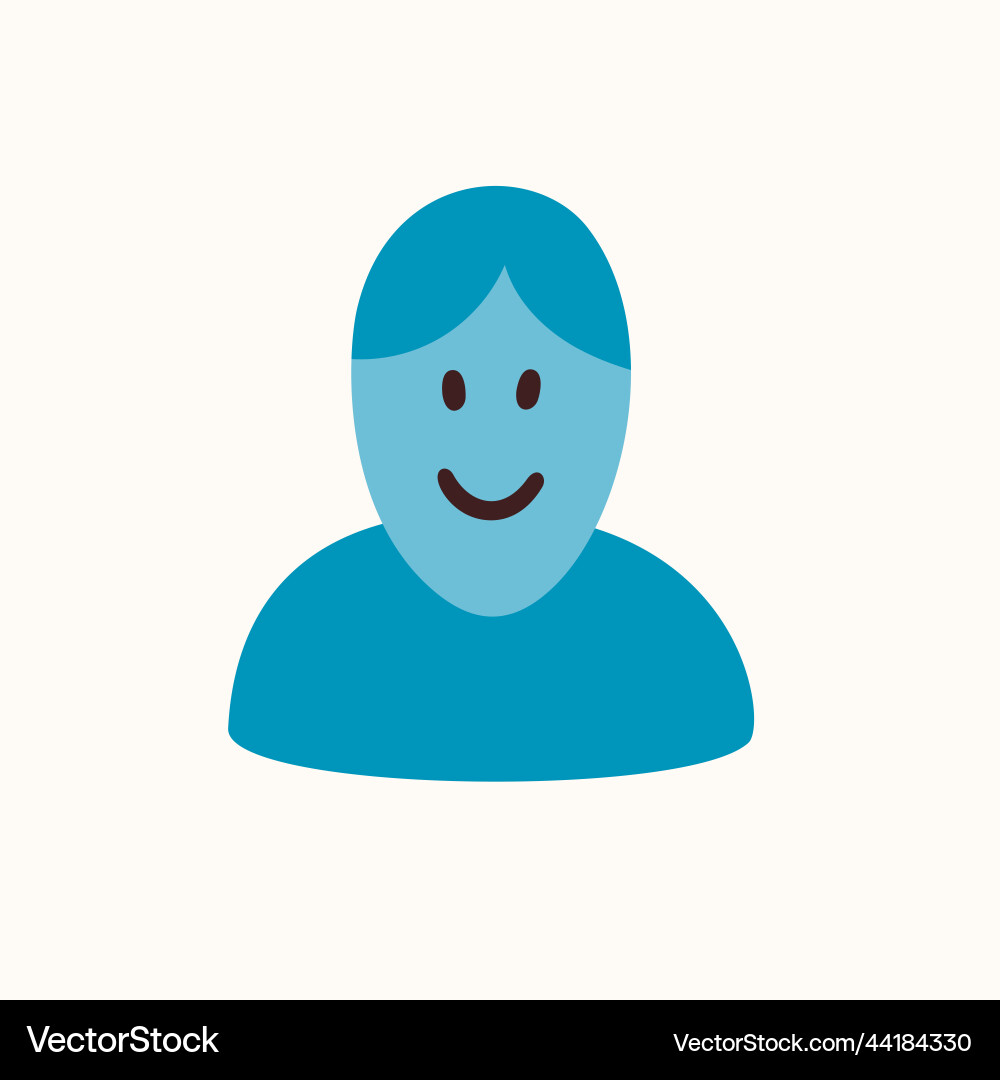 User avatar sticker for a social media making Vector Image