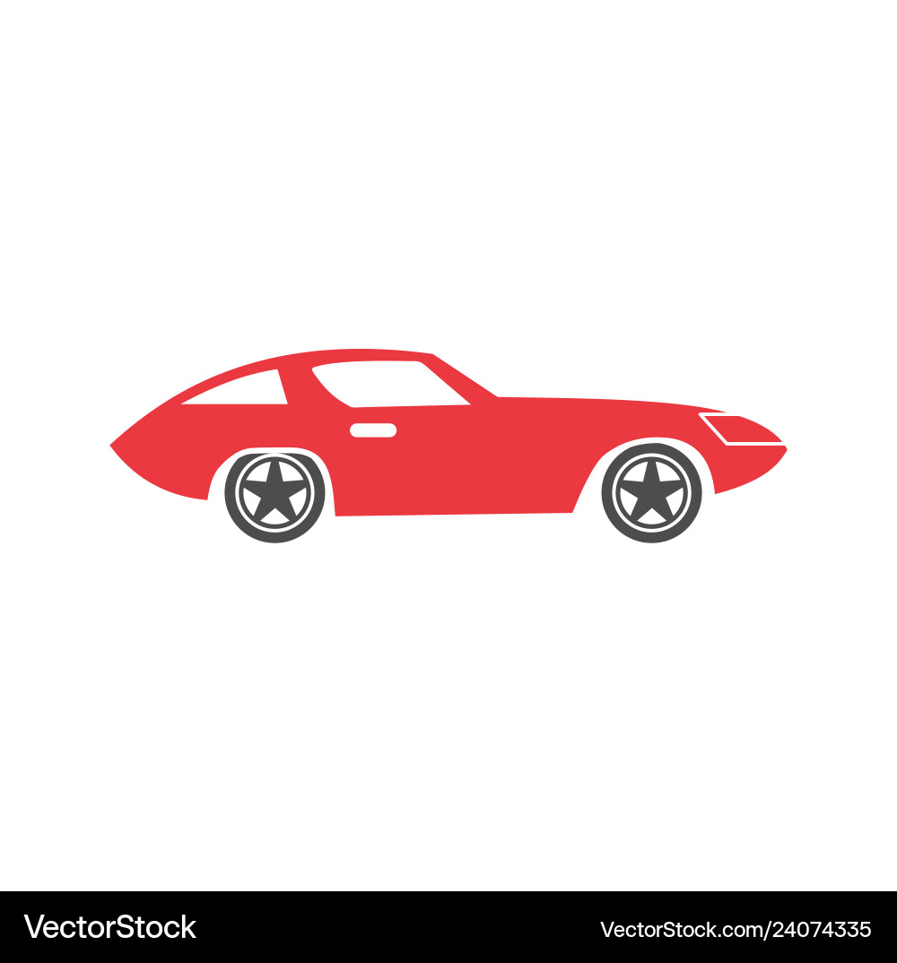 Car icon on background for graphic and web design Vector Image