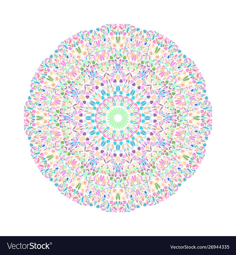 Colorful flower pattern mandala - geometrical Vector Image