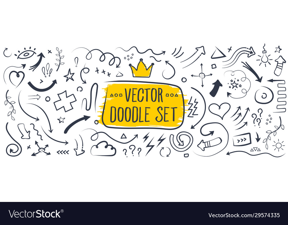 Creative marker doodle Royalty Free Vector Image