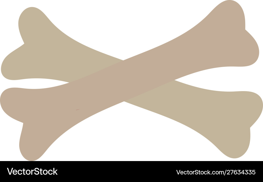 Happy halloween celebration crossed bones Vector Image