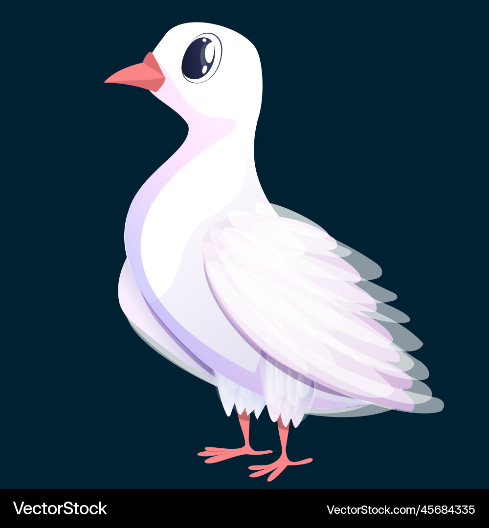 White dove 2 Royalty Free Vector Image - VectorStock