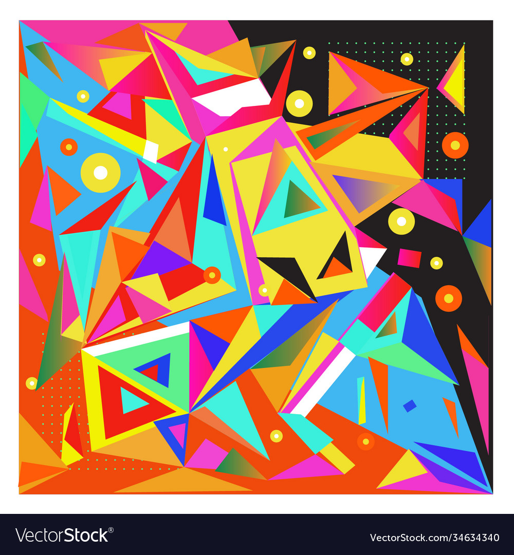 Abstract modern triangles background pattern Vector Image