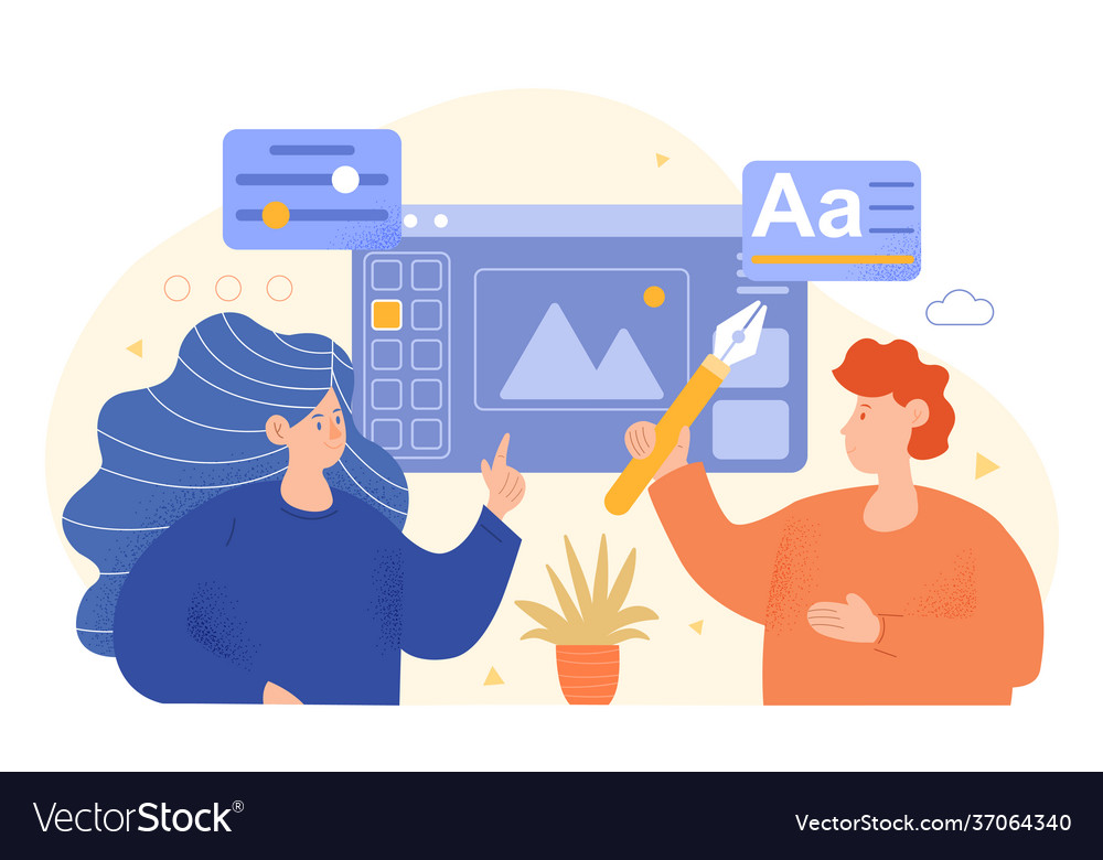 Content for online training courses e-learning Vector Image