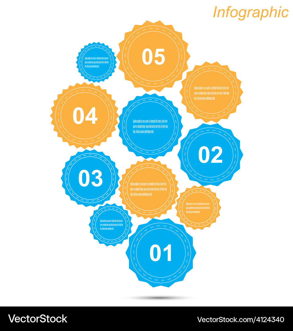 Infographic template Royalty Free Vector Image